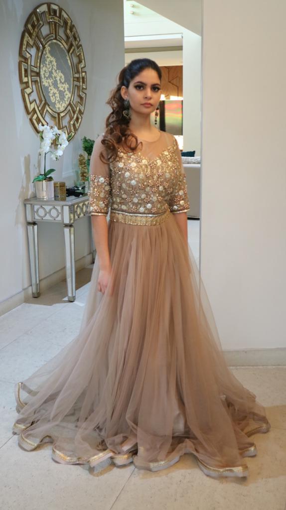 Flared net gown – Nikhat Designers Boutique